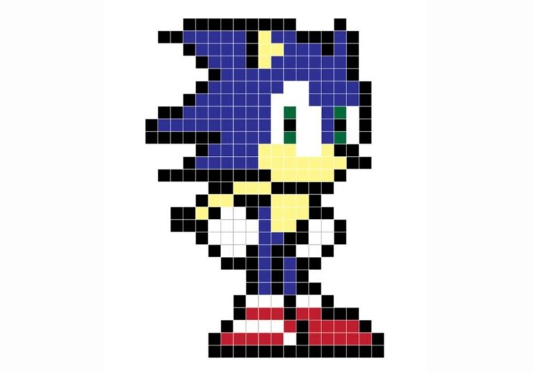 Dibujo Pixel Art Club América | Descargar Plantilla Gratis en PDF